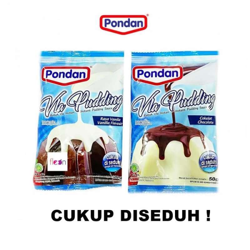 Jual Pondan VLA Pudding Instan Cokelat / Vanilla 50 Gram di Seller ...