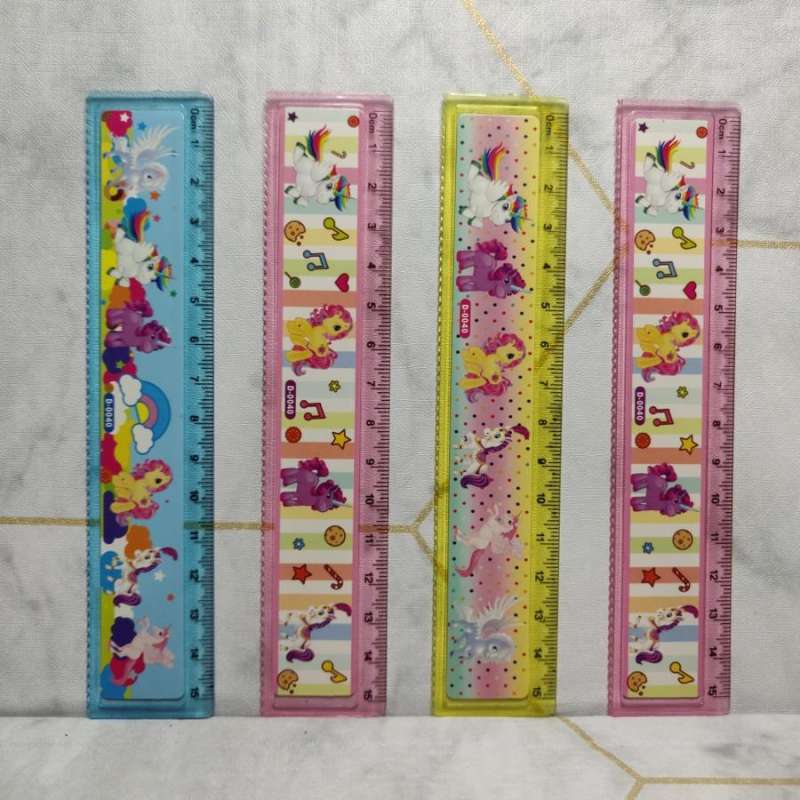 Jual penggaris sekolah anak unicorn preschool ruler di Seller ...
