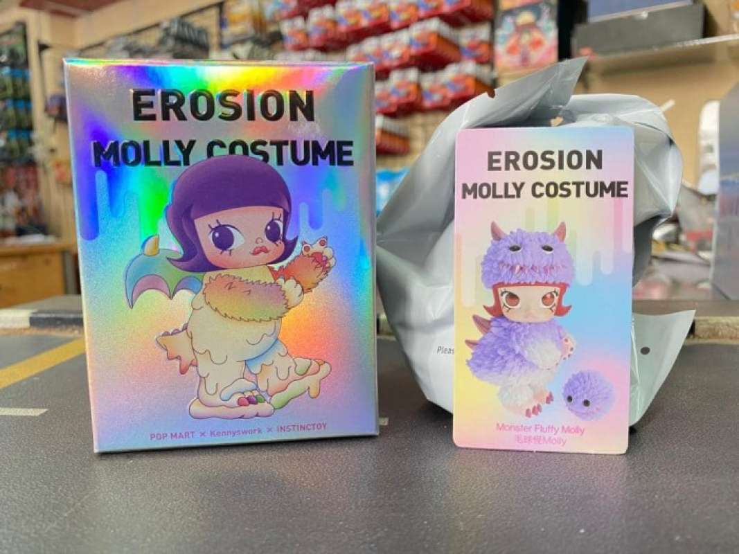 Jual Pop Mart Molly Instinctoy Erosion Molly Costume Monster Fluffy di ...