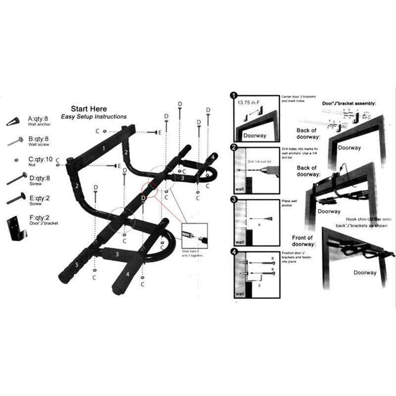 Jual Alat Fitnes Iron Gym Extreme Alat Pull Up Pintu Olahraga - Hb06 ...