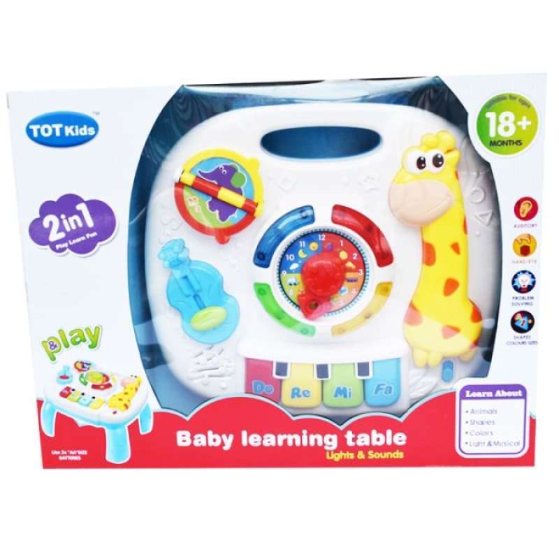 Promo Baby Musical Learning Table 2in1 1089 Play Learn Fun Table Mainan ...