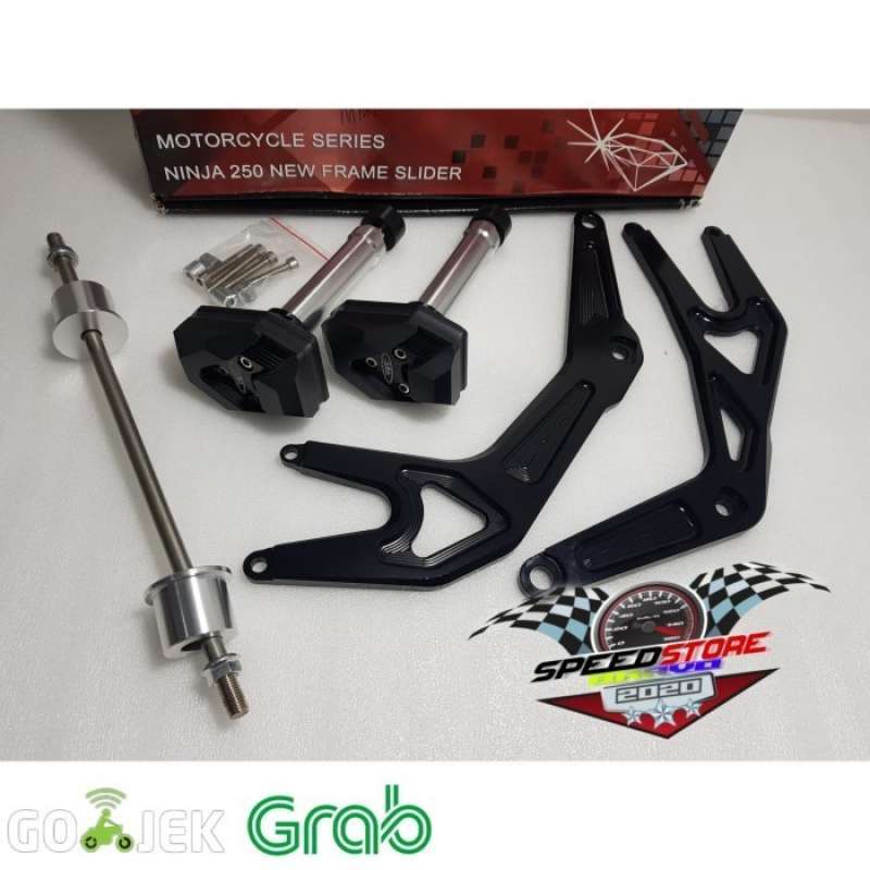 Promo pelindung body Ninja 250 fi black diamond frame slider Ninja ...