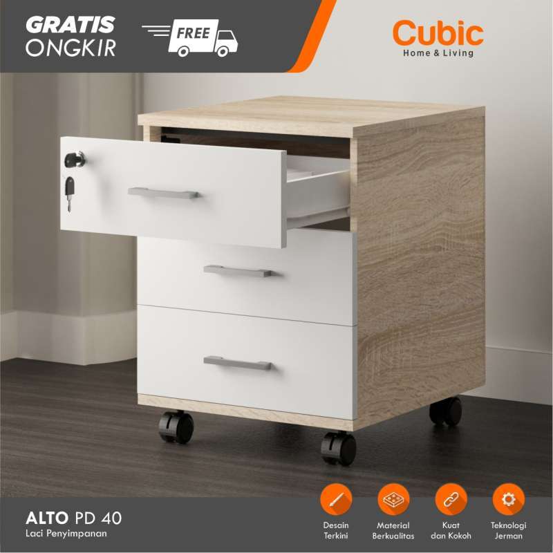 Promo Cubic Lemari Laci Penyimpanan / Nakas Ruang Kerja / YAGI ALTO PD 40 Diskon 41% di Seller ...