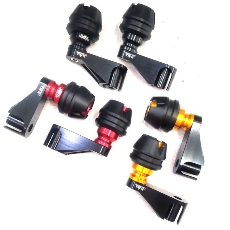 Jual Jalu Frame Slider Knalpot Honda Adv-160 FULL CNC BLACK DIAMOND di ...