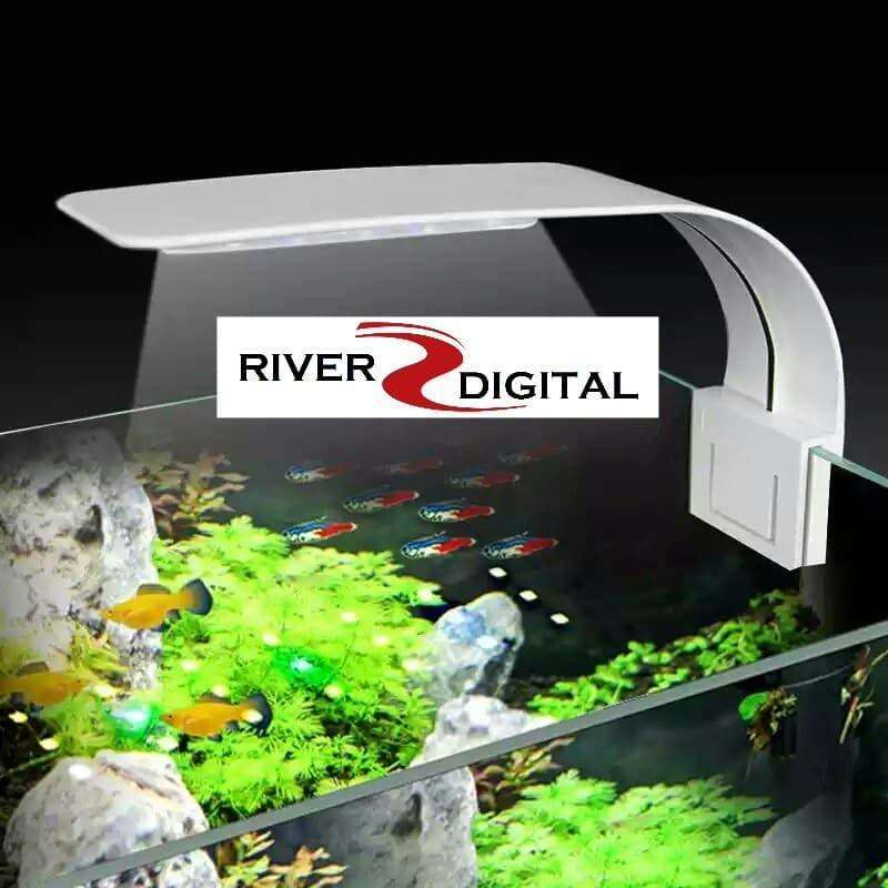 Jual Aquascape LED Light X5 Virgo 10W Super Slim Clip On / Lampu ...