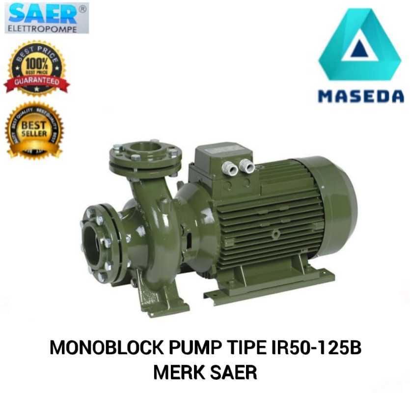 Jual Monoblock Pump Tipe Ir50-125b Merk Saer Original Di Seller ...