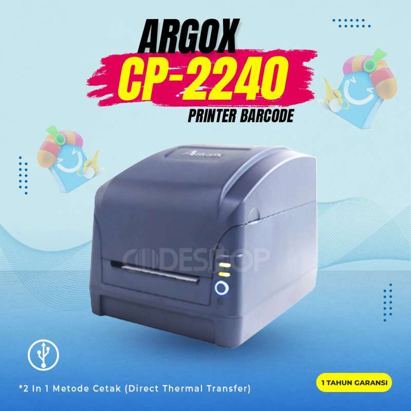 Jual Argox CP2240 Printer Barcode Direct Thermal Transfer USB di Seller ...