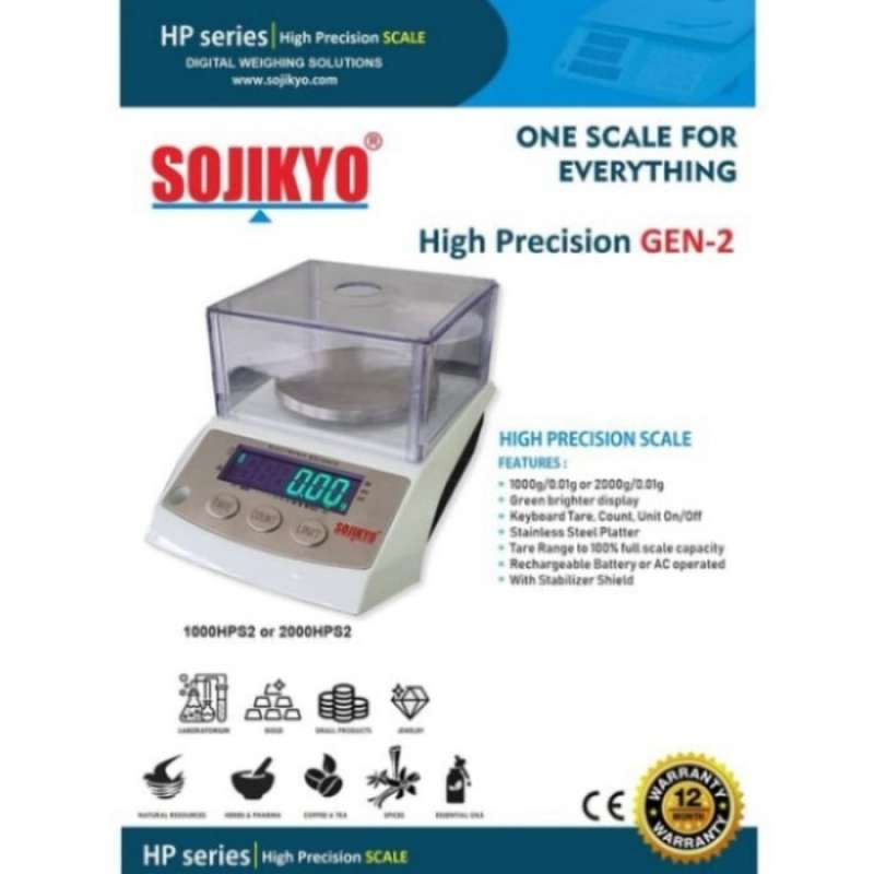 Jual Timbangan Analitik Sojikyo 2Kg X 0.01Gr di Seller KEFIRA STORE ...