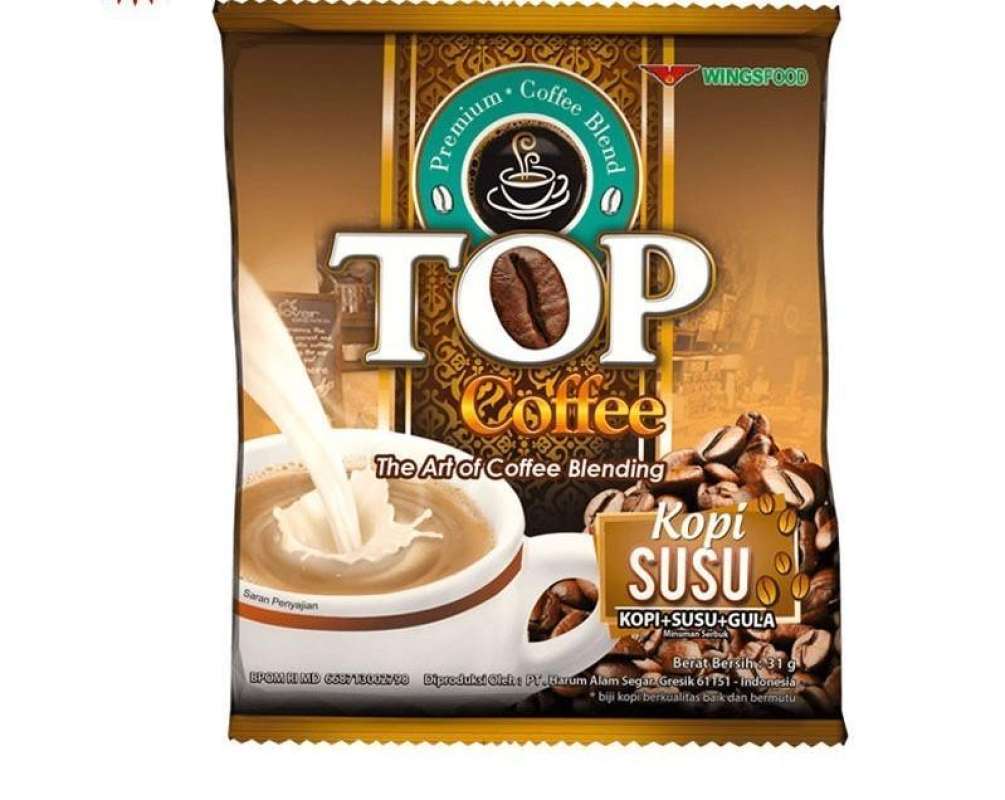 Jual TOP KOPI SUSU 1 RENCENG ISI 12 SACHET WINGSFOOD THE BEST di Seller ...