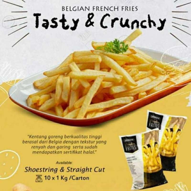 Jual Kentang Goreng - Farm Frites Crinkle Kentang 1Kg - Termurah ...