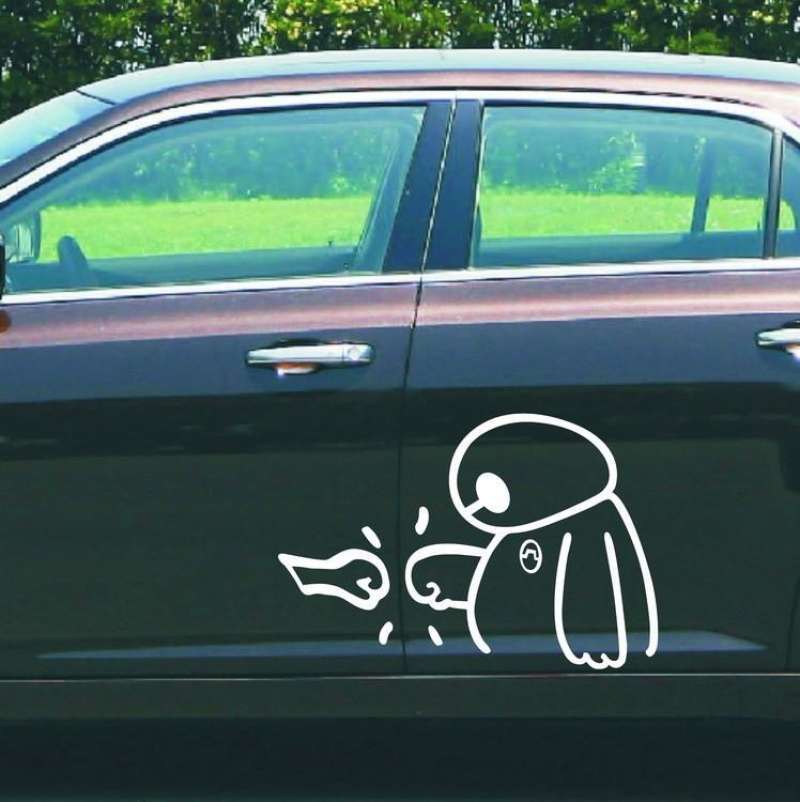 Jual Aksesoris Mobil Body Pintu Stiker Baymax Big Car Door Exterior ...