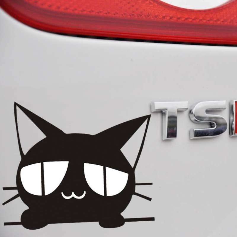 Promo Aksesoris Stiker Mobil Kucing Lucu Cat Body Kaca Car Decal ...