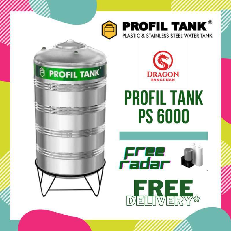 Jual TOREN AIR STAINLESS PROFIL TANK PS 3900 + KAKI GARANSI RESMI 15 ...