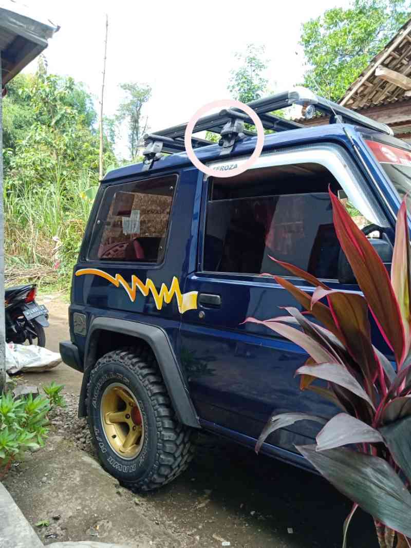 Promo Paket Rak Mobil Universal Aluminium + Cross Bar Rhino 2 Biji ...