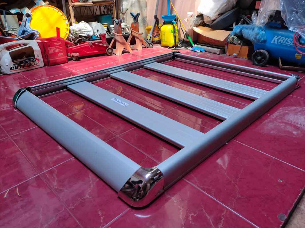 Promo Paket Rak Mobil Universal Aluminium + Cross Bar Rhino 2 Biji ...