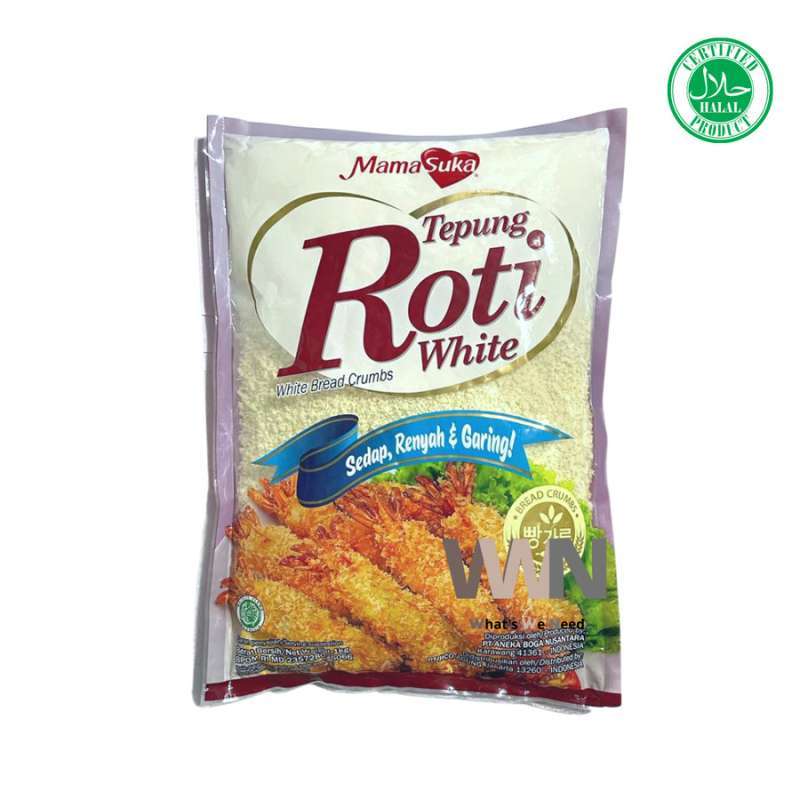 Jual Mamasuka Tepung Roti White 1kg - White Bread Crumbs di Seller ...