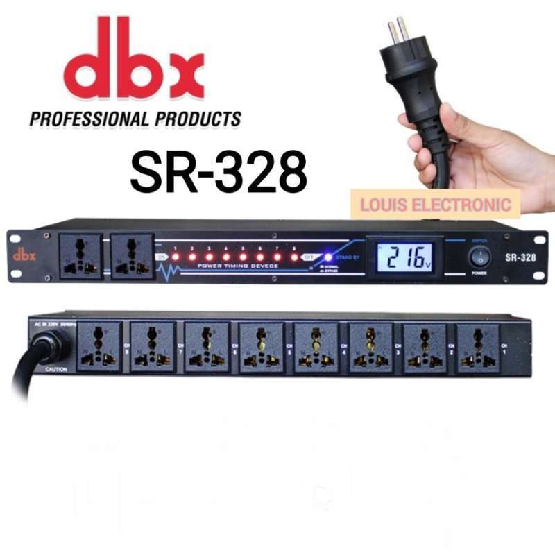 Jual Power Sequencer Controller Dbx Sr328 Sr 328 10 Channel Lcd Di Seller Louis Electronic ...