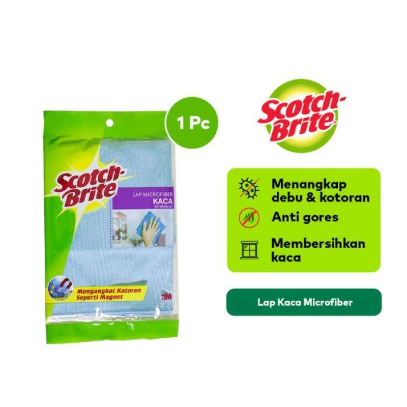 Jual 3M Scotch Brite Lap Microfiber Kaca ID-81 - Multicolor di Seller ...