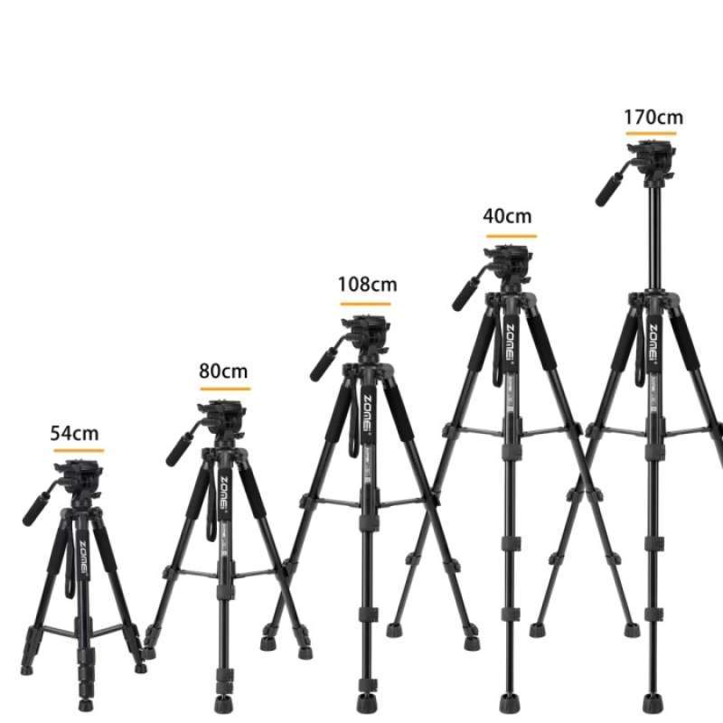 Promo Zomei Q310 Professional Video Tripod 2 in 1 Fluid Head Max High ...