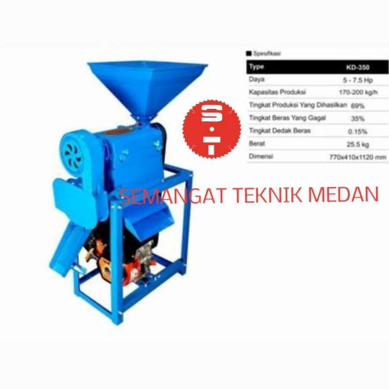 Jual KD-350 MESIN PENGGILING GILING PADI RICE POLISHER MAHKOTA KD350 ...