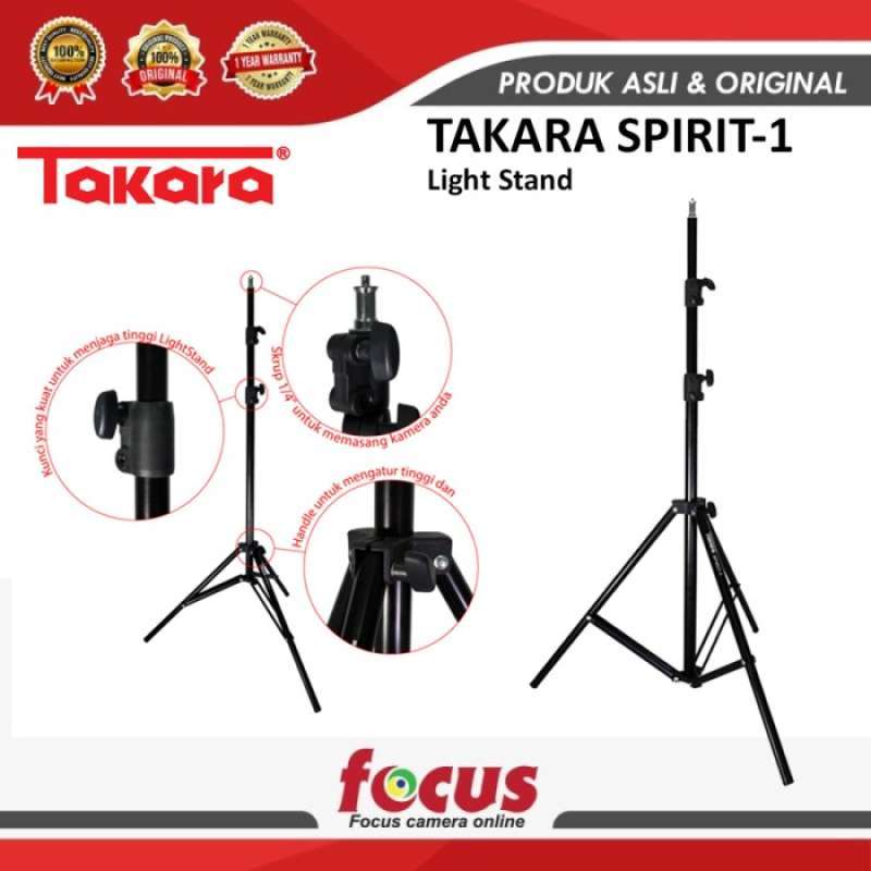 Promo Light Stand Takara Spirit 1 Spirit-1 For ( Lighting And Studio ...