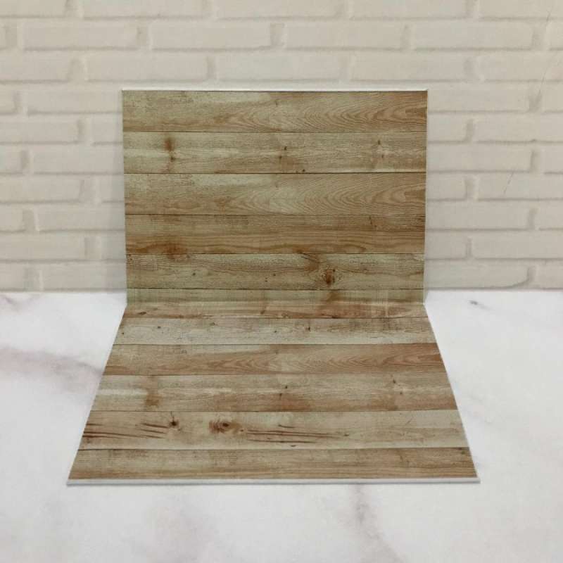 Promo Alas Foto 3D Background Foto 3D A2 Motif Kayu Mulus Amplas Kayu ...