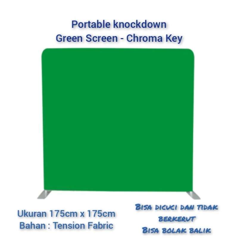 Promo Portable Green Screen For Virtual Studio Vmix - Chromakey Square ...