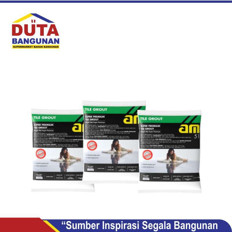 Jual AM 51 Semen Nat Keramik dan Granite Tahan Zat Asam 1kg 3 in 1 di ...