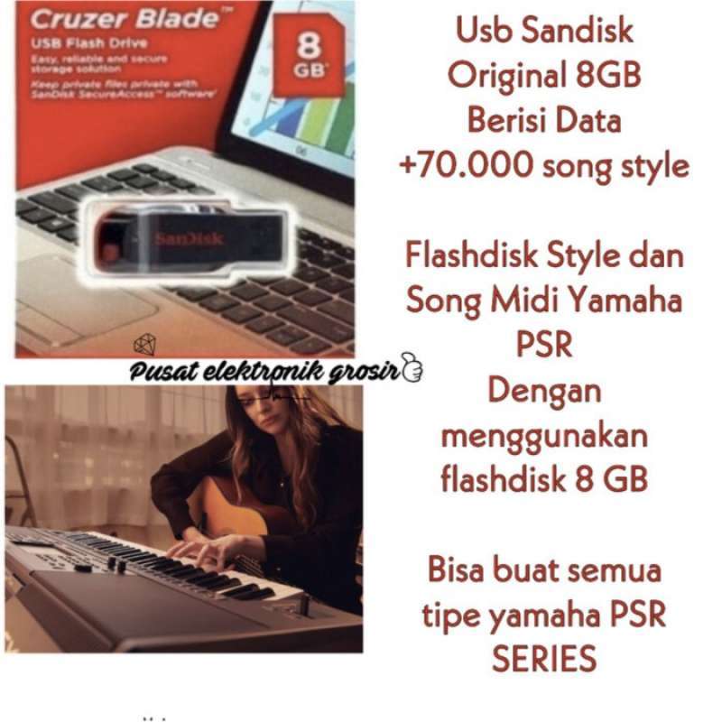 Jual Flashdisk Isi Lagu Keyboard Usb Song Style Yamaha All Types Psr ...
