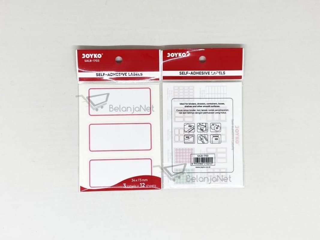 Jual Stiker Label | Sticker Label Self Adhesive Joyko SALB Berbagai ...