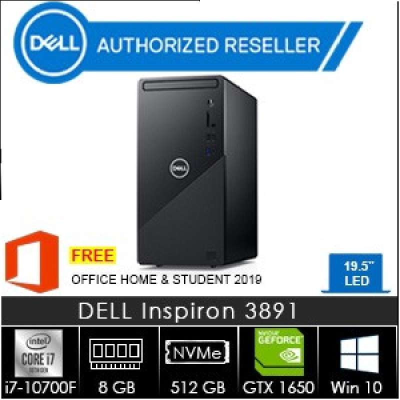 Jual DELL Inspiron 3891 (i7-10700F/8GB/512GB/GTX1650/Win10 + OHS) LCD ...