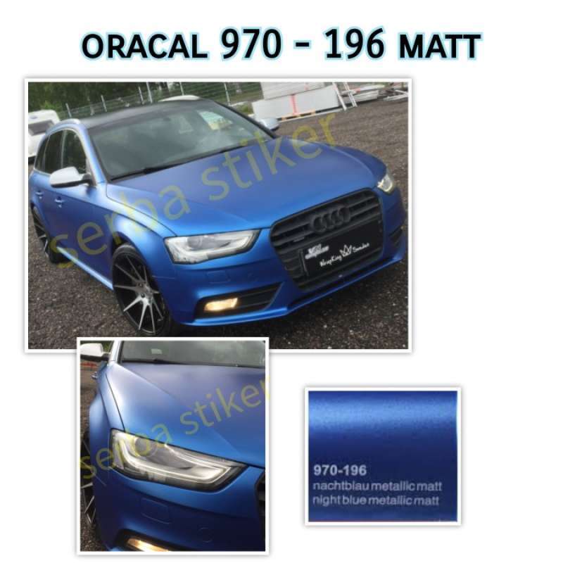 Promo Stiker mobil wrap Oracal 970 196Matt Night blue Metallic Diskon ...