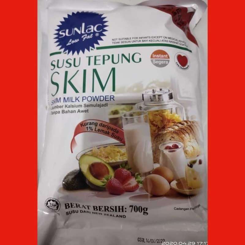 Jual Sunlac susu tepung skim milk powder low fatt 700gr di Seller ...