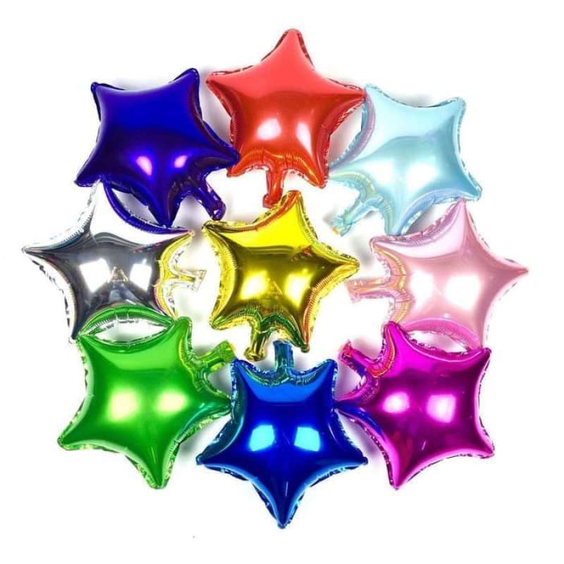 Promo Balon foil Bintang / balon star mini / balon happy birthday by ...