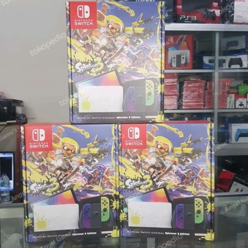 Jual Nintendo Switch Consol OLED Splatoon 3 Edition di Seller Angel ...