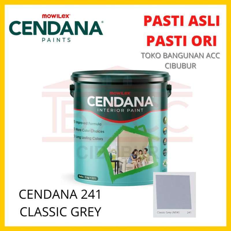 Jual Cat Tembok Mowilex Cendana 241 Classic Grey di Seller TB ACC ...