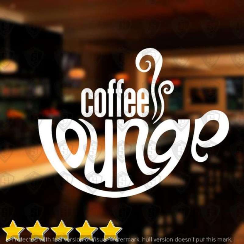 Jual Siladamas Cutting Sticker Coffee Lounge Stiker dinding tembok Kaca ...