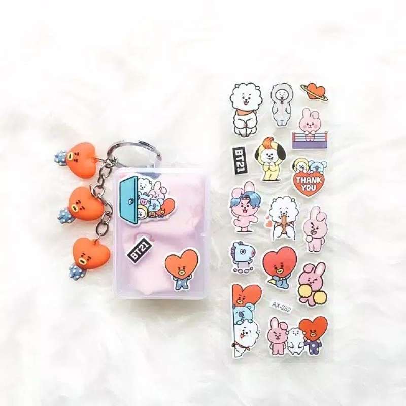 Jual BT21 Kotak Simpan Masker - DIY Mask Storage Box BTS21 Army ...