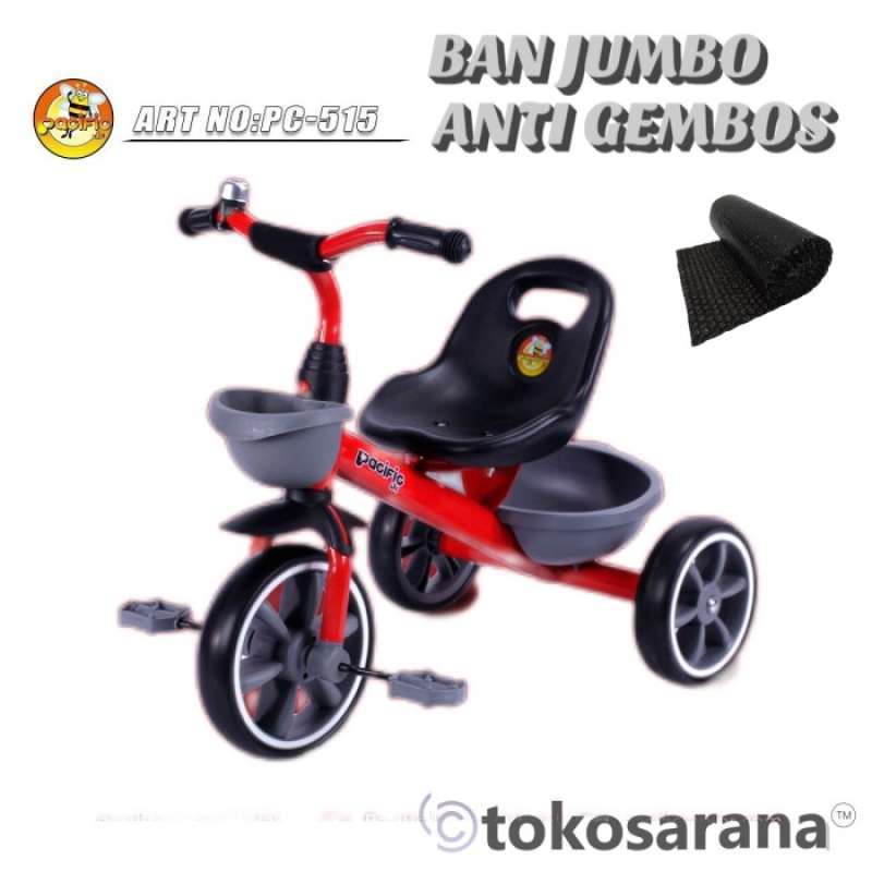 Promo Sepeda Roda Tiga Pacific 515 Ban Eva Diameter Tapak Besar ...
