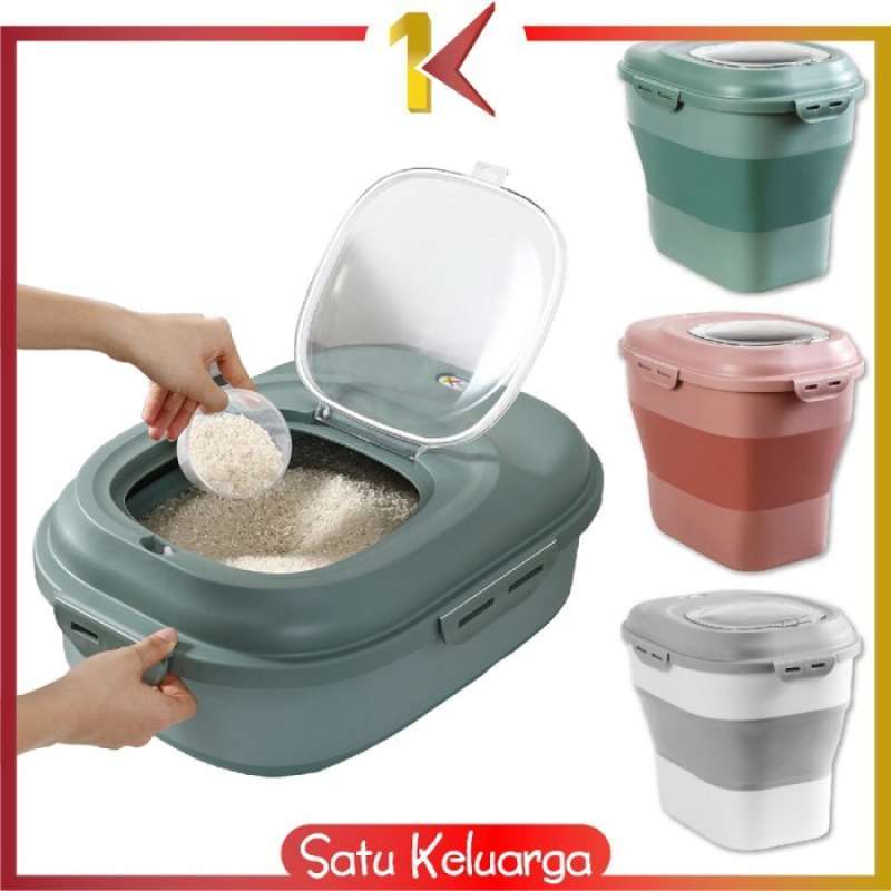 Jual Sk-C259 Tempat Penyimpanan Beras 25Kg Foldable Rice Container ...