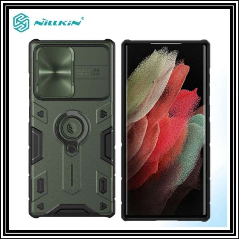 Jual SAMSUNG GALAXY S22 ULTRA 5G NILLKIN CAMSHIELD ARMOR RING HARD TPU CASE di Seller Kasamso ...
