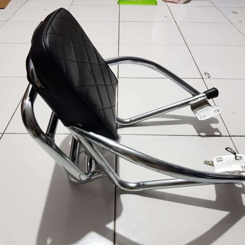 Jual braket sandaran motor matic warna chrome model mantap kuat di ...
