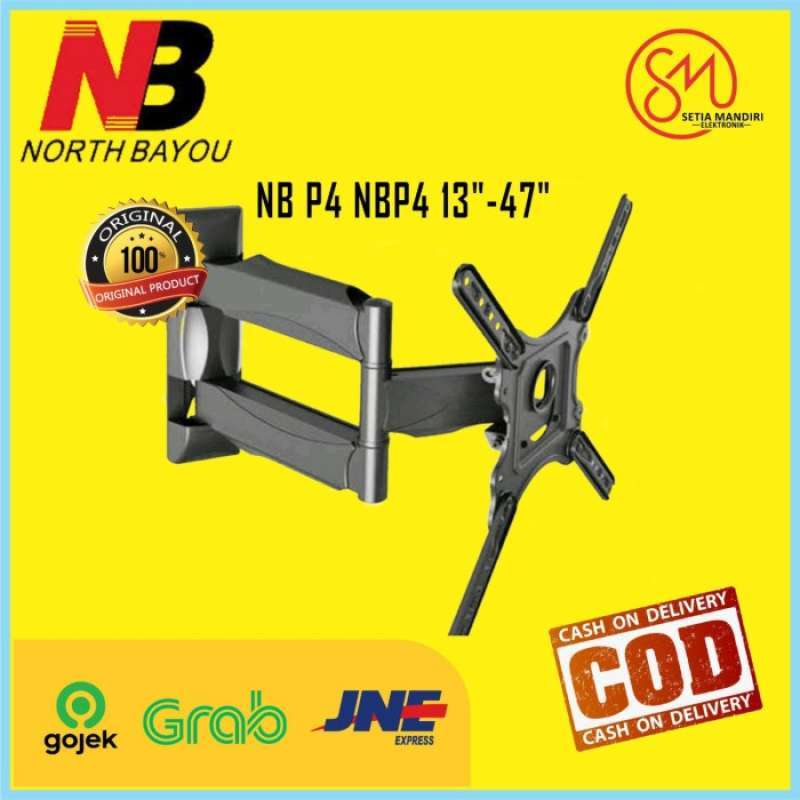 Jual Bracket TV Monitor LED LCD North Bayou NB P4 NBP4 13-47 Tilt Swivel di Seller Rajaya Store ...