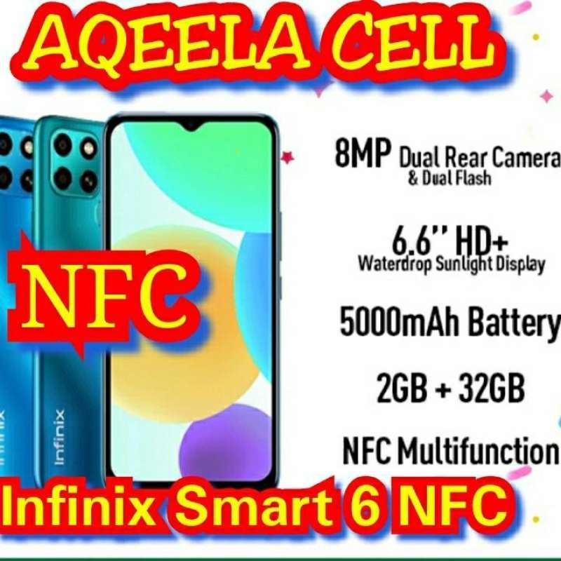 Jual Infinix Smart 6 NFC 2/32 RAM 2GB ROM 32GB NEW GARANSI RESMI di ...