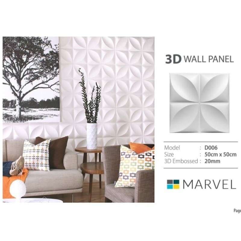 Jual Wall Foam Panel Dinding 3d Timbul Pvc Putih Di Seller Briellee ...