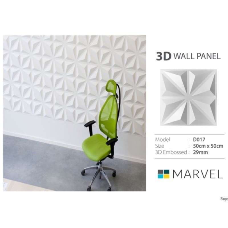 Jual Wall Foam Panel Dinding 3d Timbul Pvc Putih Di Seller Briellee ...