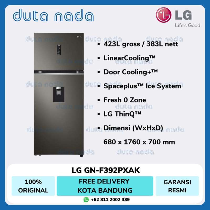 Jual LG KULKAS 2 PINTU DENGAN AUTO ICE MAKER & DISPENSER AIR GN-F392PXAK di Seller Duta Nada ...