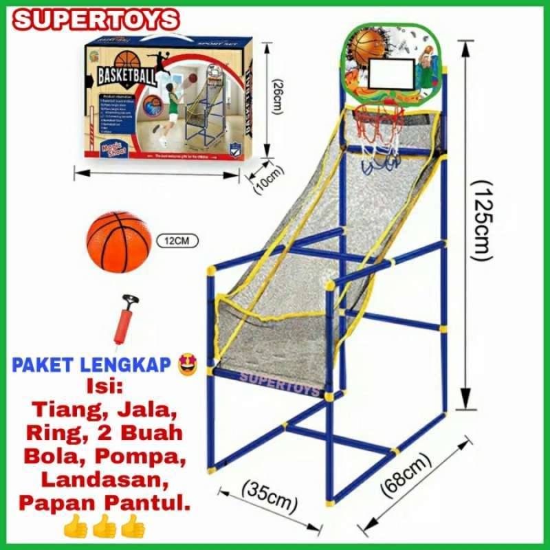 Promo Ring Basket Bola Basket Ball Anak Papan Tiang Basket Mainan Anak ...
