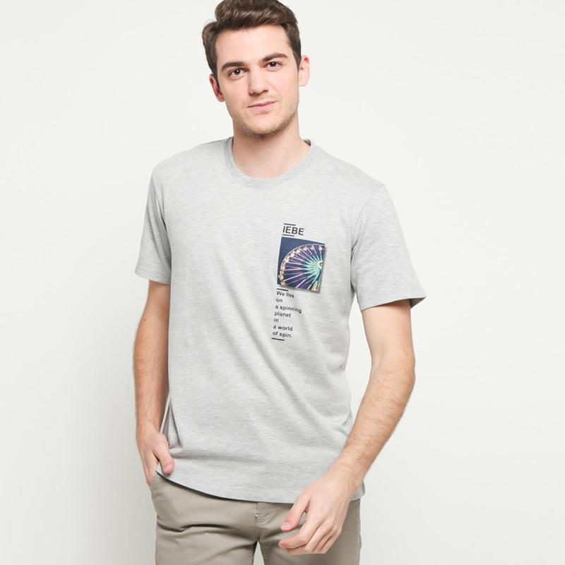 Jual IEBE Kaos Premium Lengan Pendek Pria - Grey Misty [I1JI8150 ...