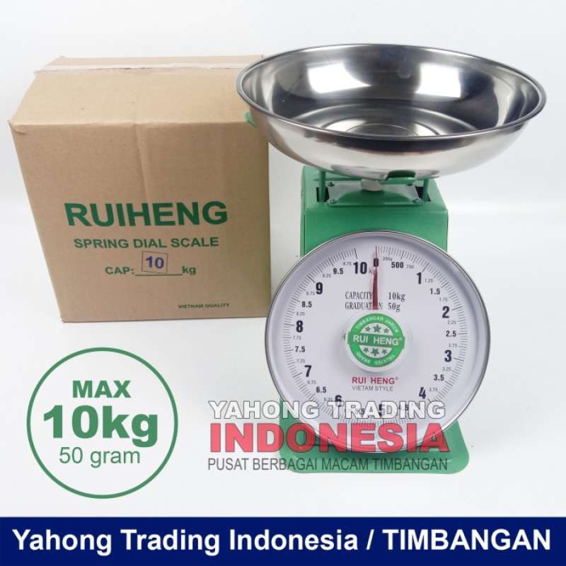 Promo Timbangan Jarum Manual RUIHENG Timbangan Pasar Ayam Daging 10kg ...